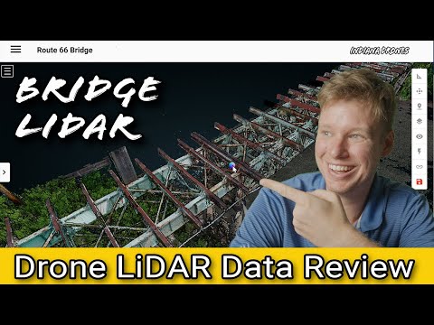 Bridge Inspection - LiDAR Drone Data review with DJI M300 and ROCK R2A ...