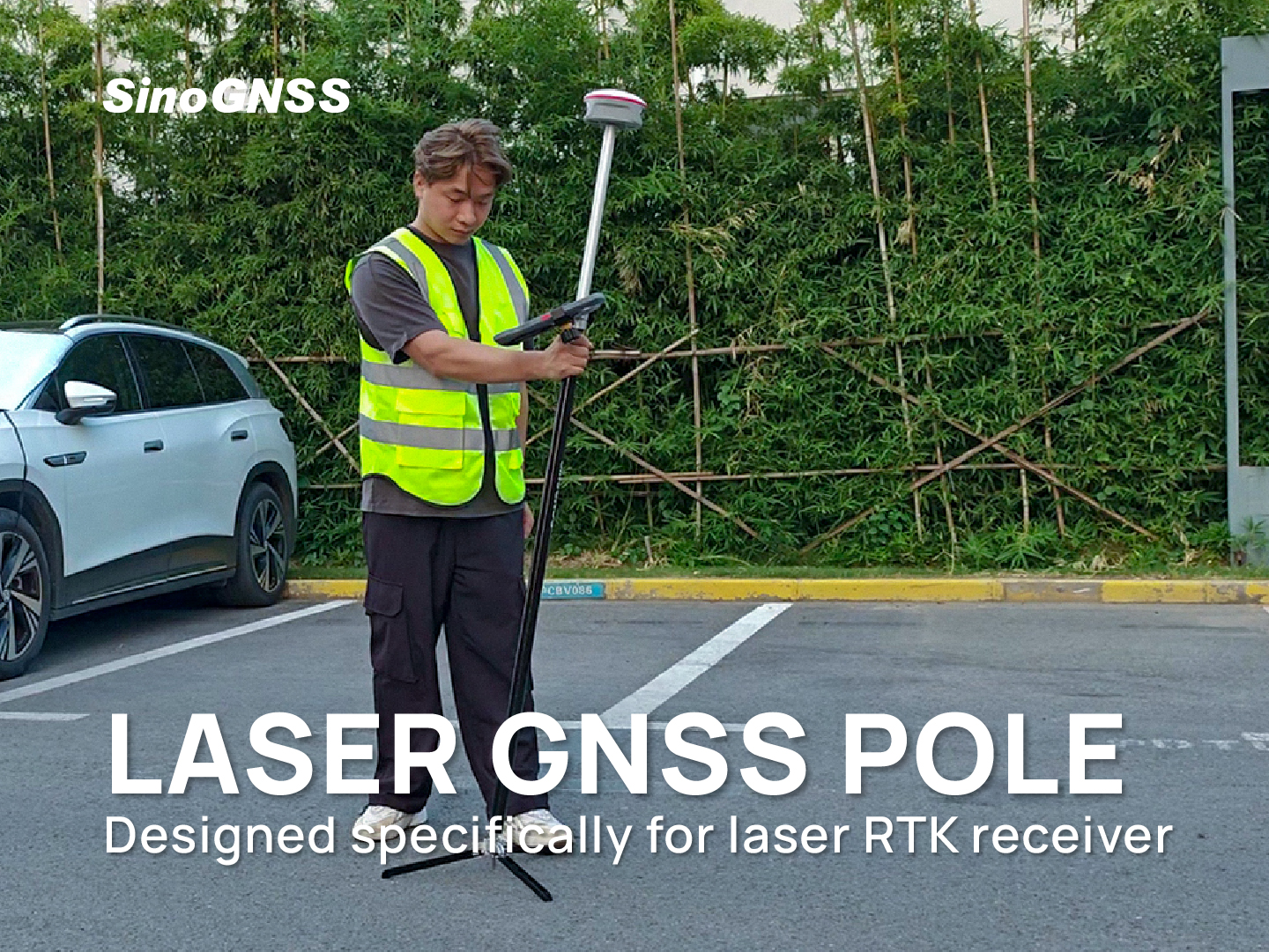 Laser GNSS Pole: Designed specifically for laser RTK receiver - Geo ...