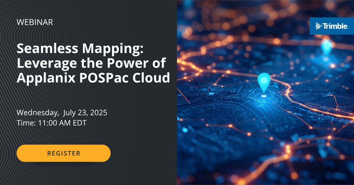 Seamless Mapping: Leverage the Power of Applanix POSPac Cloud - Geo-matching