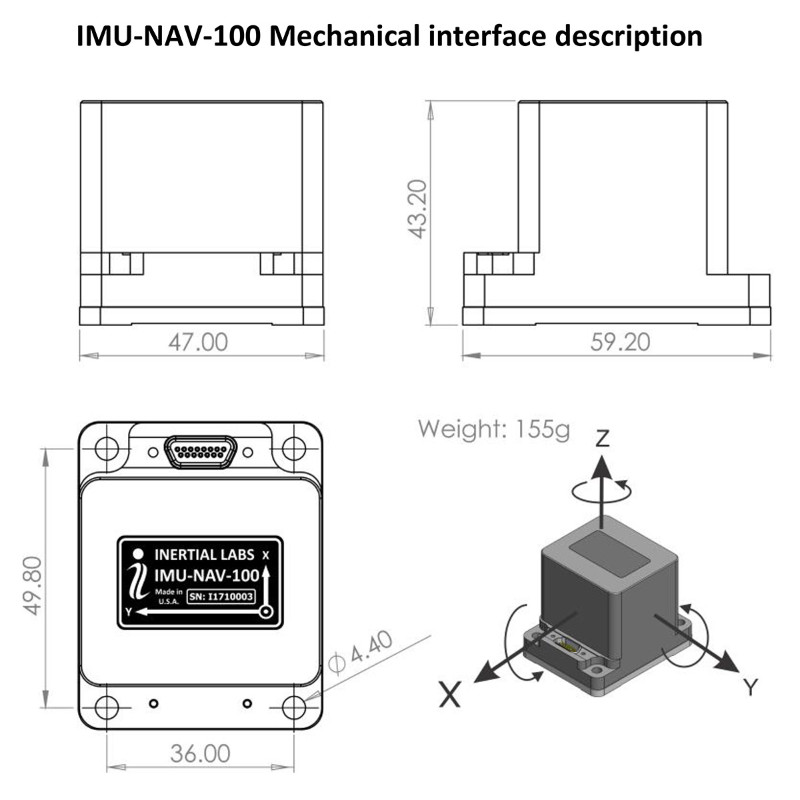 IMU-NAV-100 Grade A - Geo-matching
