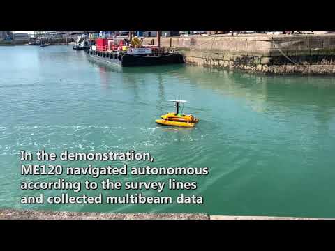 ME120 Unmanned Surface Vehicle Demonstrated with Kongsberg's M3 Multibeam Sonar - Geo-matching