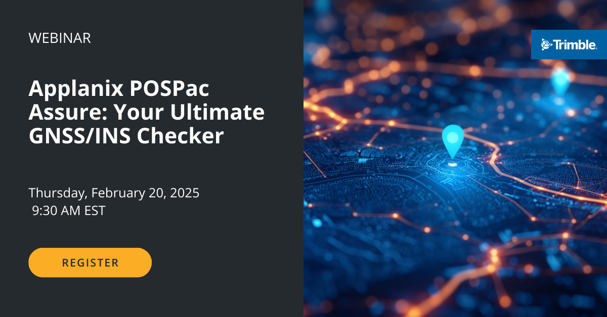 Applanix POSPac Assure: Your Ultimate GNSS/INS Checker - Geo-matching