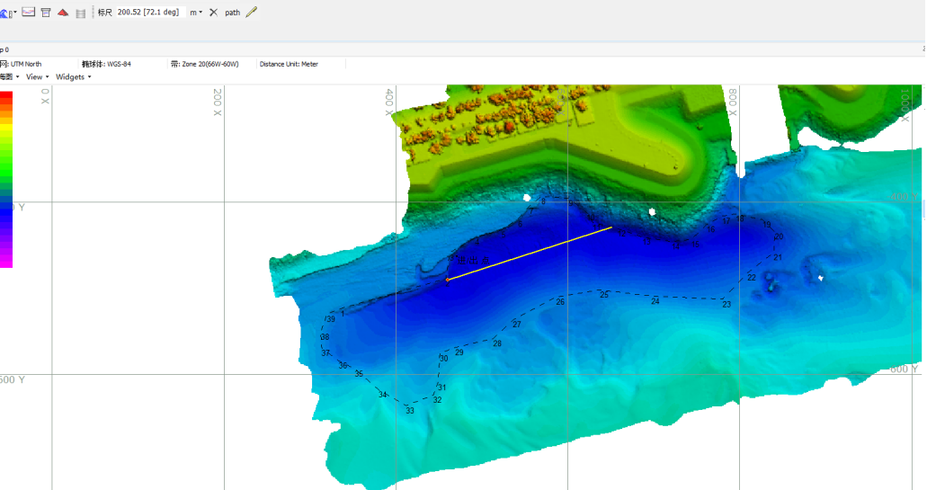 Bathymetric Survey in Base Stone Investigation by Riverside with MS400U ...