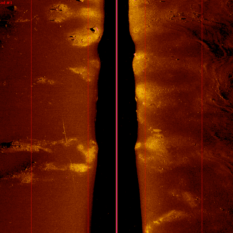 Pulsar - high resolution side scan sonar - Geo-matching