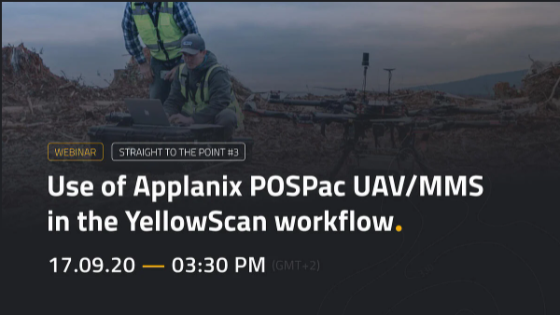 Use of Applanix POSPac UAV/MMS in the YellowScan - Geo-matching