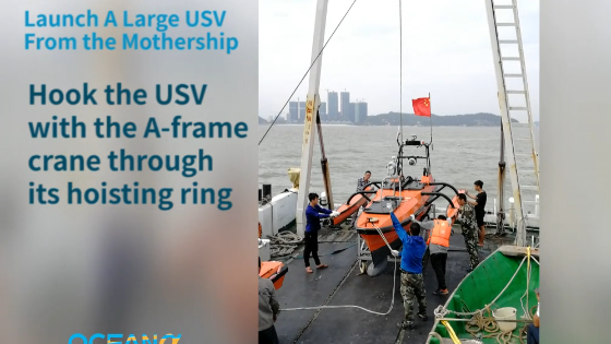 How to Launch A Large USV From the Mothership - Geo-matching