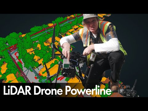 LiDAR Drone Powerline Inspection | ROCK R2A | DJI M210 - Geo-matching