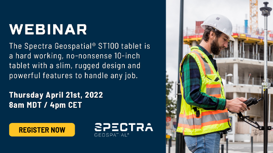 Spectra Geospatial introduced the Spectra Geospatial ST100 tablet - Geo ...