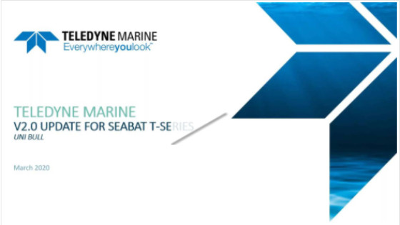 V2.0 Update for SeaBat T-series Product Presentation - Geo-matching