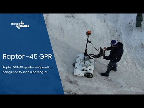 Ground Penetrating Radar Raptor vehicle-mount carrier set-up - Geo-matching