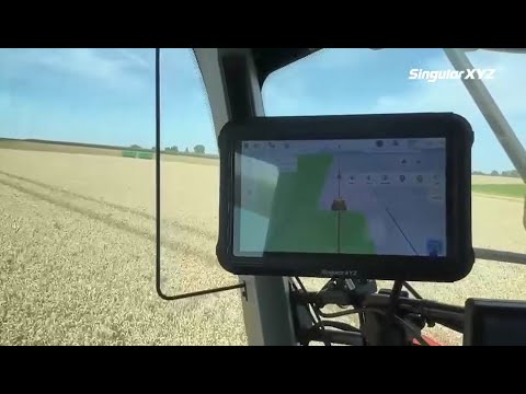 SAgro100 Auto-Steering System Helps Harvesting | Real User Review - Geo ...