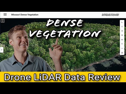LiDAR drone Data processing and a review: Dense Vegetation - Geo-matching