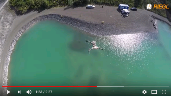 Bathymetric Lidar Sensors and UAVs - Geo-matching