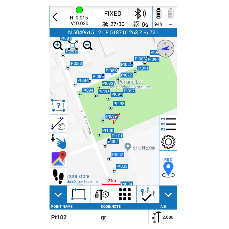 Stonex Cube-a - Geo-matching