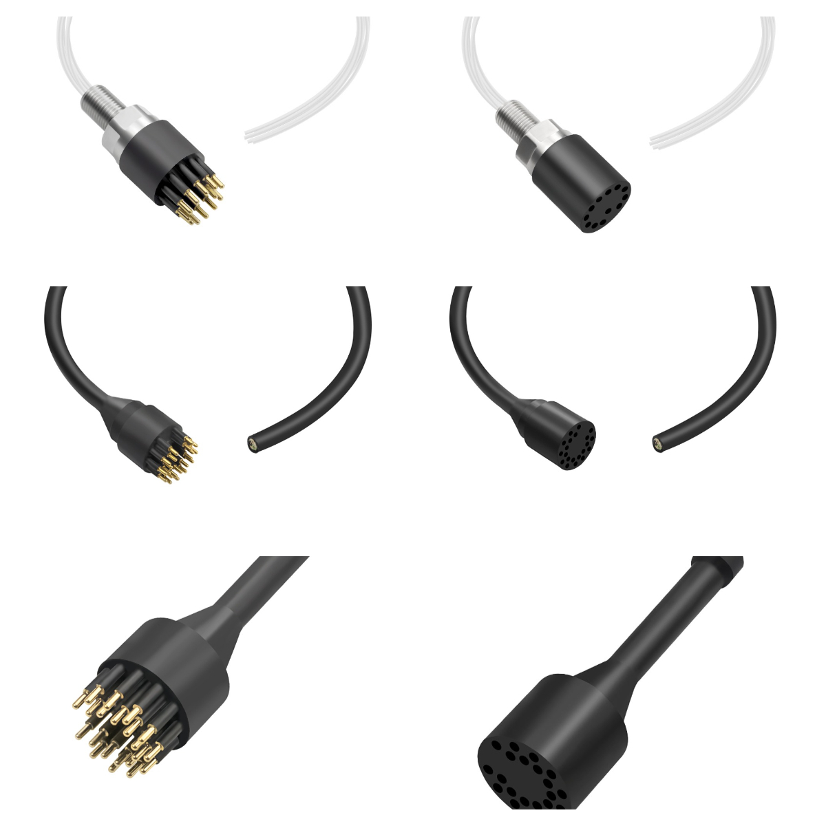 Micro Circular 21 Pins Inline Cable/Bulkhead/DummyConnector for Subsea ...