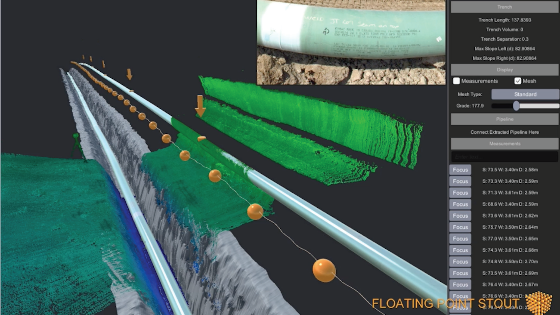 Pipeline Survey in Illinois (USA) with Mobile Lidar Technology - Geo-matching