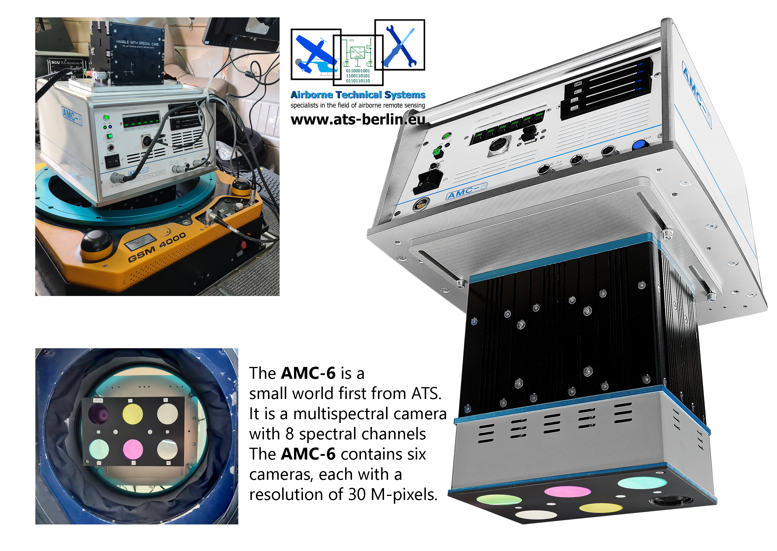 multispectral aerial camera AMC-6 - Geo-matching