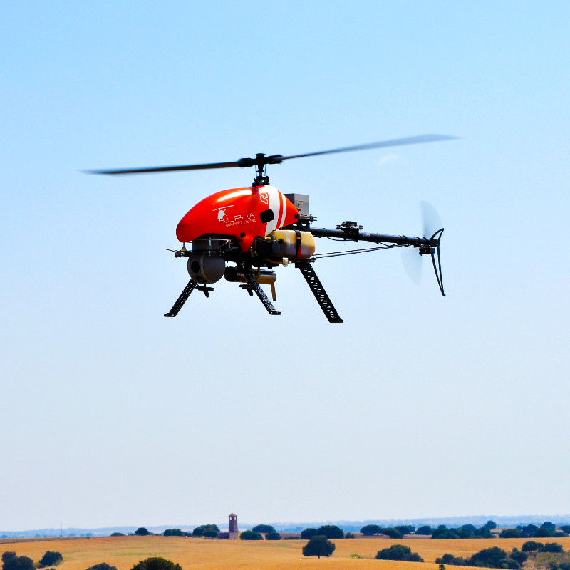 UAV Helicopter Alpha 800 - Geo-matching