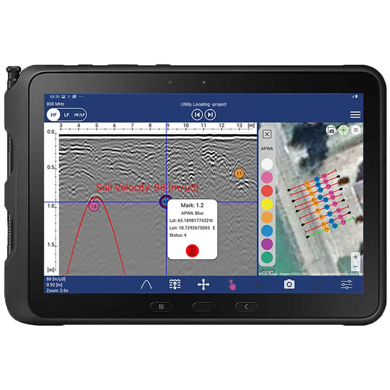 ViewPoint App (Android Application) - ground penetrating radar data ...