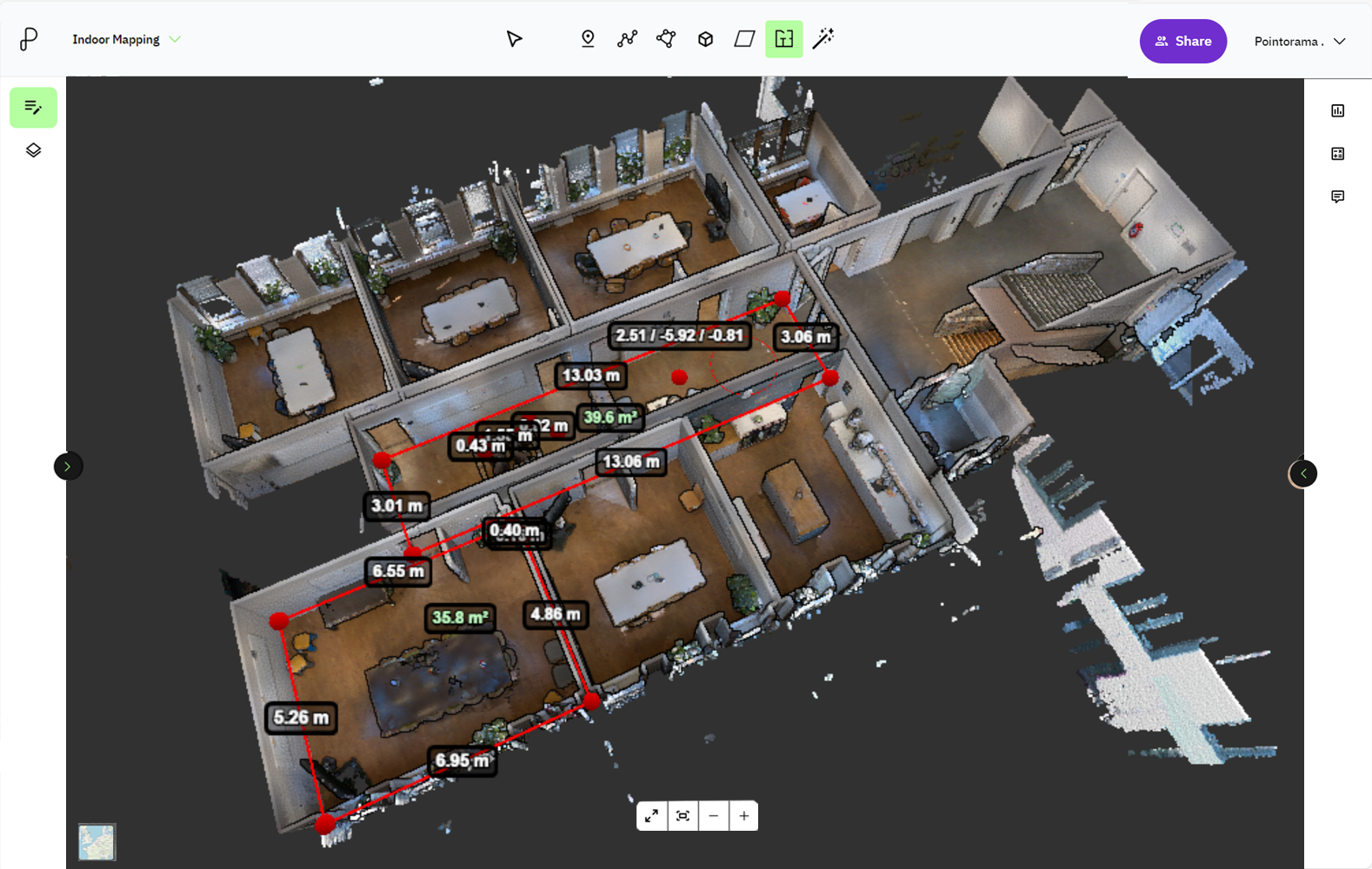 Pointorama - Revolutionizing indoor mapping of 3D scans - Geo-matching