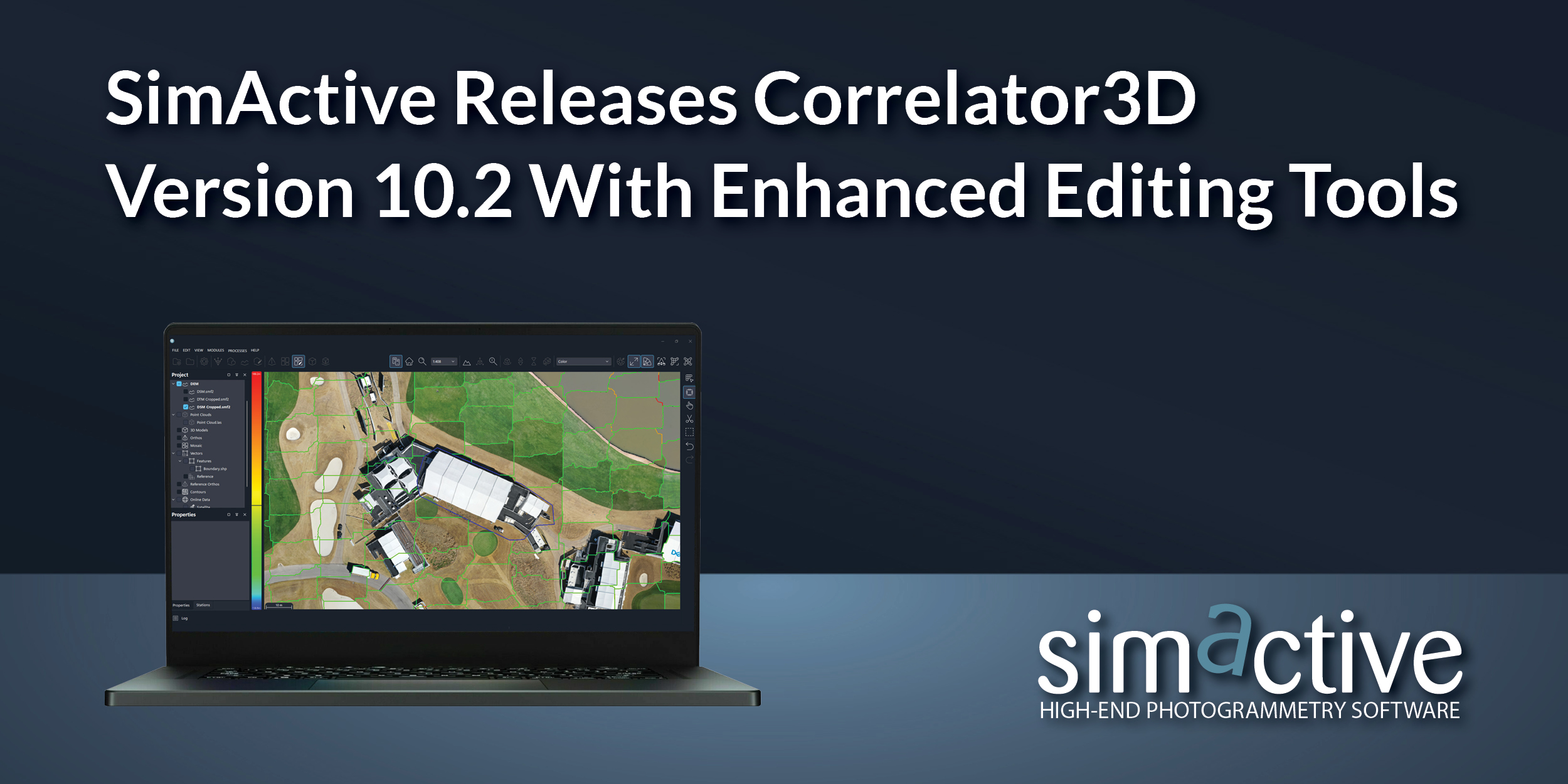 SimActive Releases Correlator3D Version 10.2 With Enhanced Editing Tools - Geo-matching