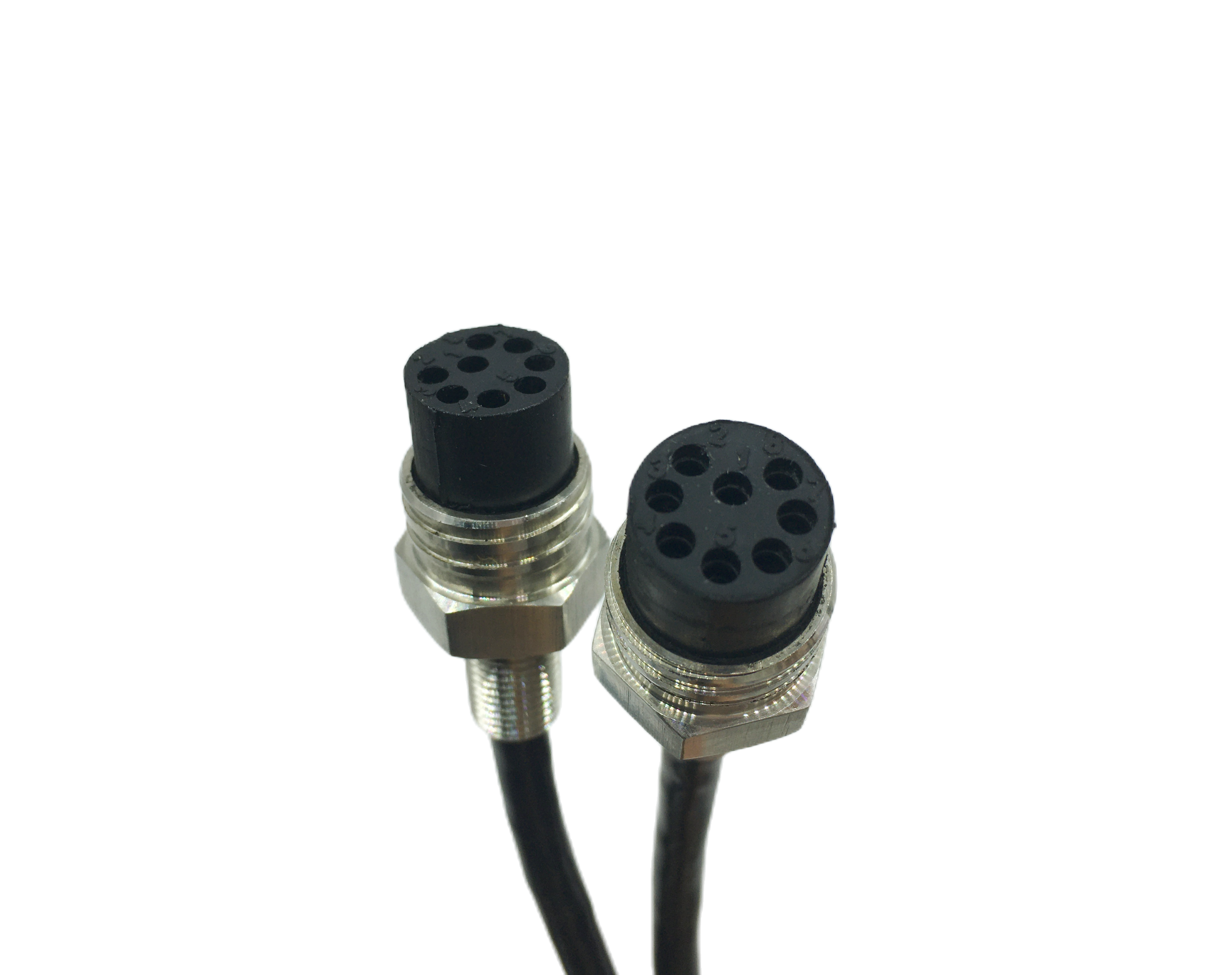 Micro Circular Ethernet 8 Contacts Female Bulkhead Connector for ...