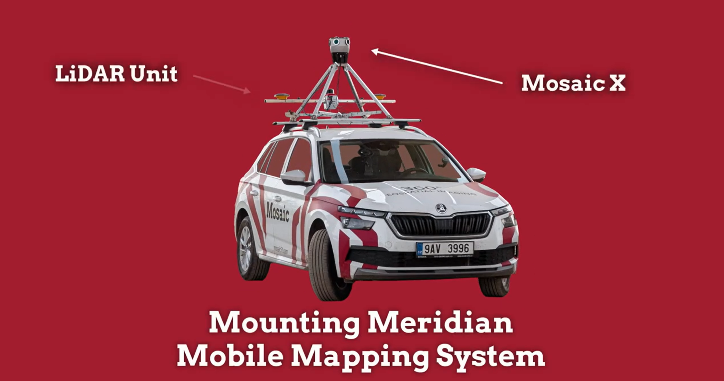Mosaic Meridian Mobile Mapping System with High-Resolution 360° Camera ...