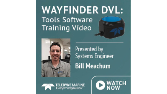 Teledyne RD Instruments Training: Wayfinder DVL Tools Software - Geo ...