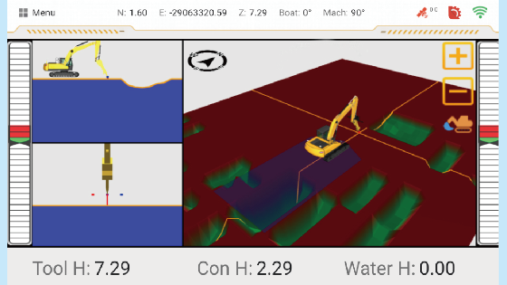 Application of Excavator 3D Guidance System in Waterway Dredging | Hi ...