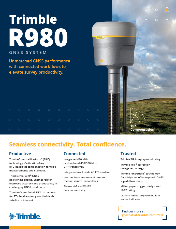 Trimble R980 - Geo-matching