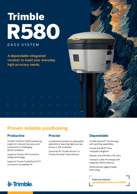 Trimble R580 - Geo-matching