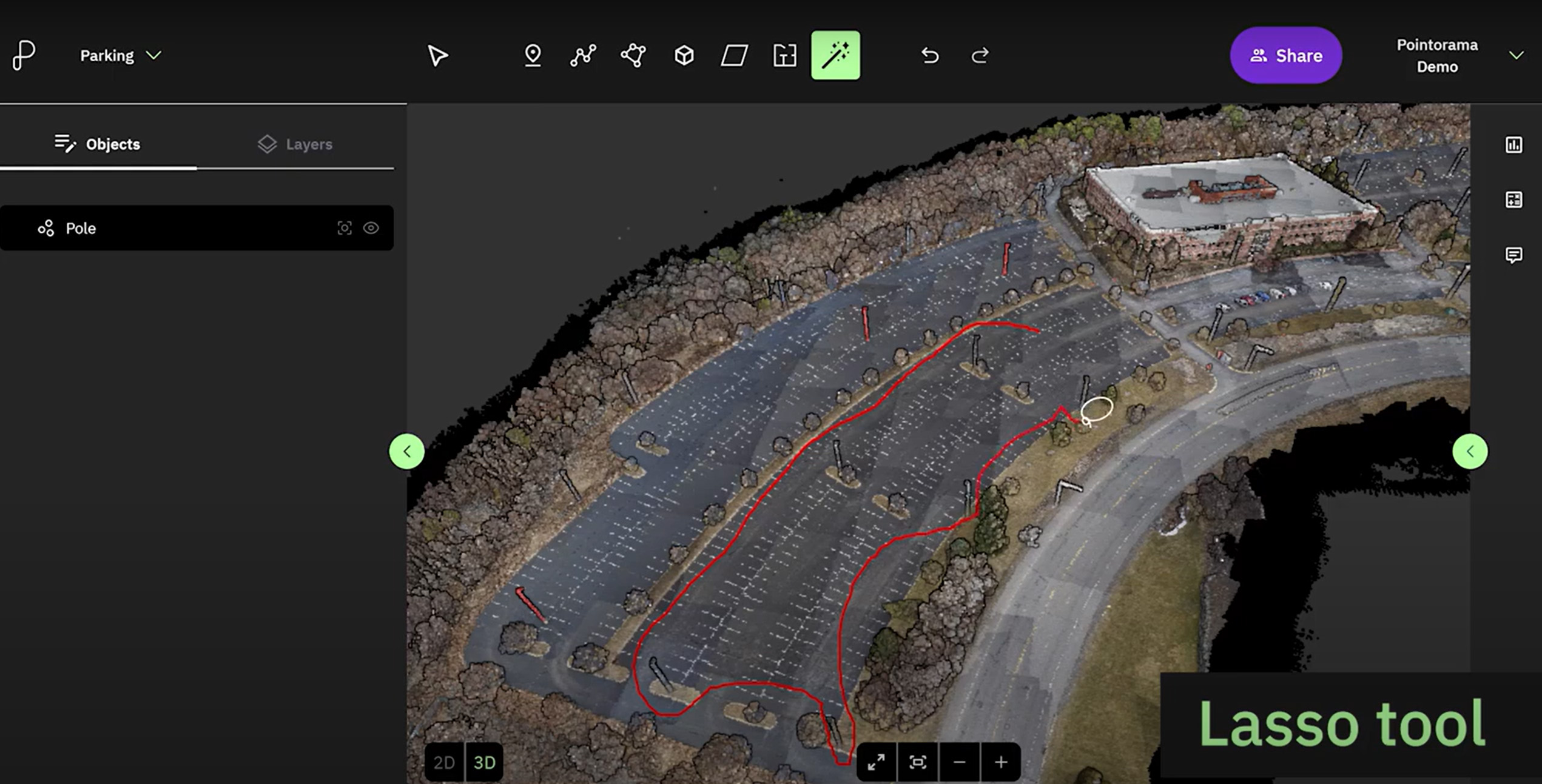Pointorama - Lasso tool - Geo-matching