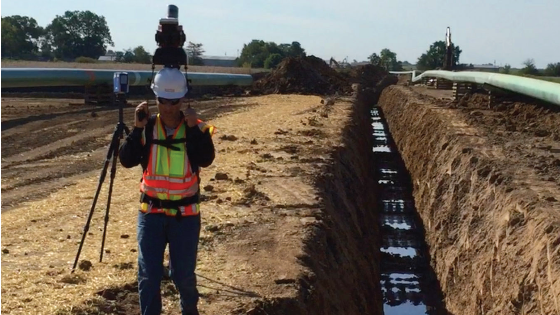 Pipeline Survey in Illinois (USA) with Mobile Lidar Technology - Geo-matching