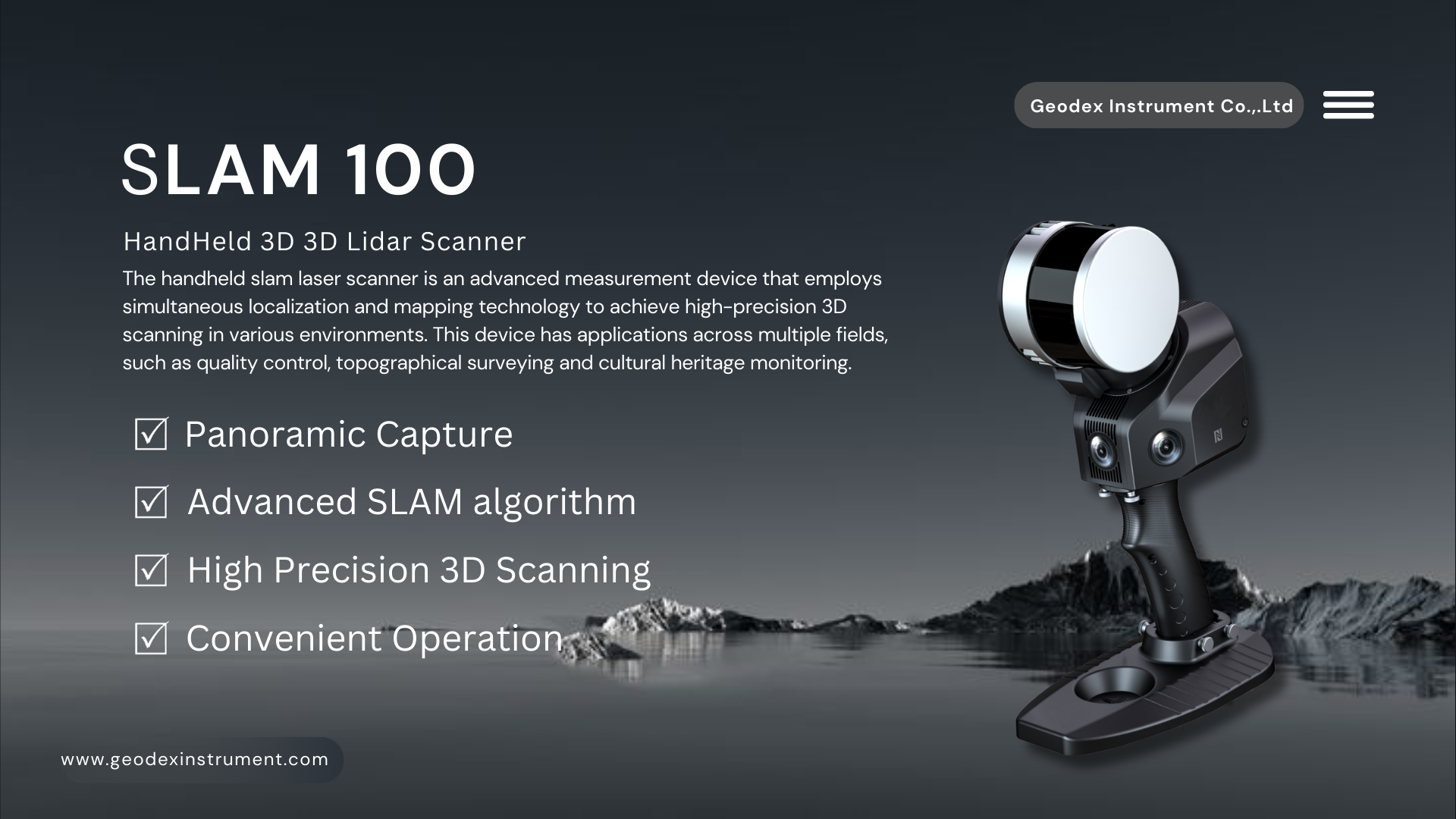 High Accuracy SLAM Terrestrial Handheld 3D Laser Scanners for 3D ...