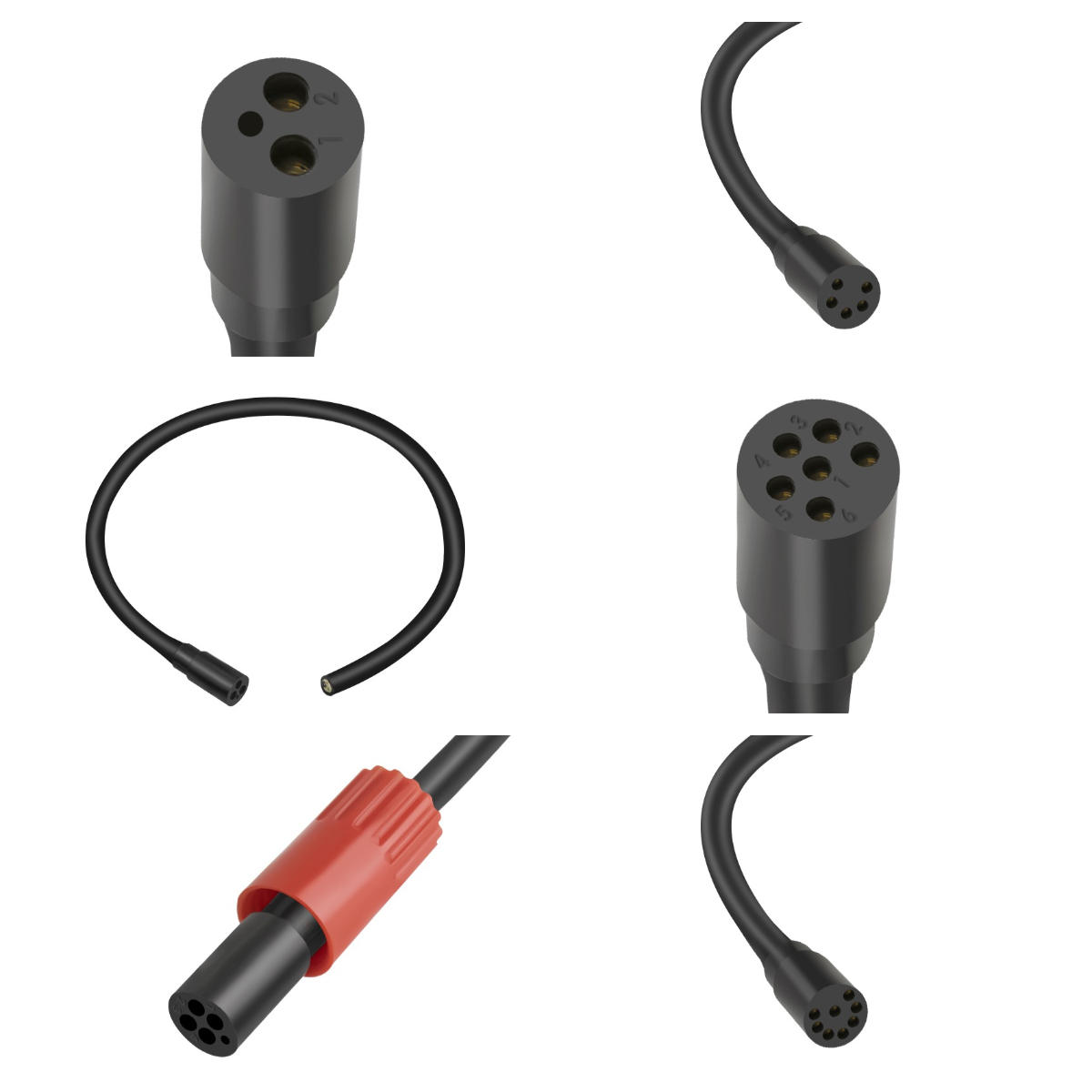 Micro Circular Series 2/3/4/5/6/8 Pins Female Inline Subsea Underwater ...