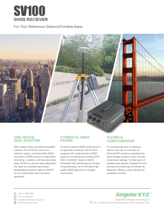SV100 GNSS Receiver - Geo-matching