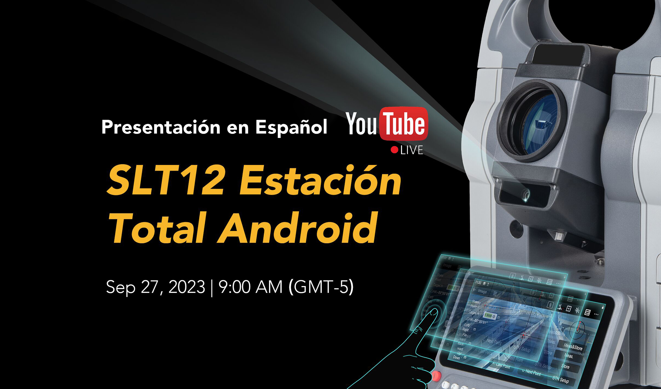 Presentando SATLAB SLT12 Estación Total Android con Guía Visual en ...