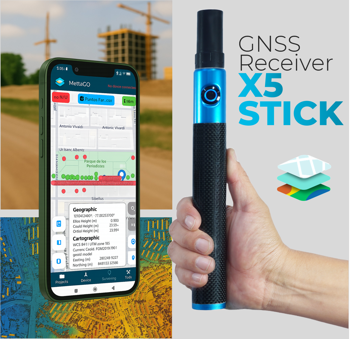 GNSS receivers, components and correction services - Geo-matching