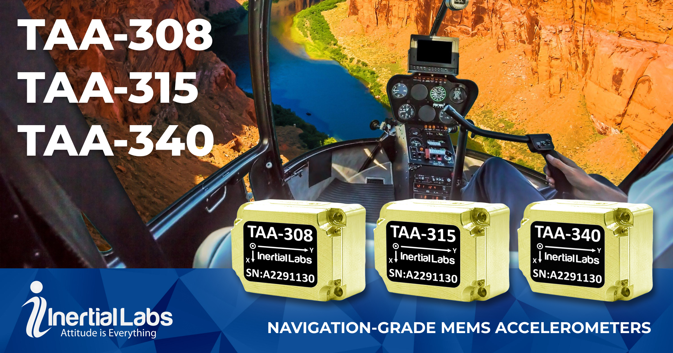 Inertial Labs announces the release of the new high-precision three-axis accelerometers (TAA) in ...