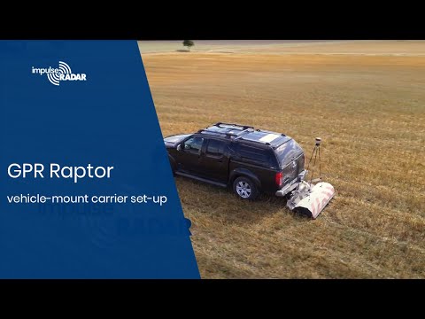 Ground Penetrating Radar Raptor vehicle-mount carrier set-up - Geo-matching