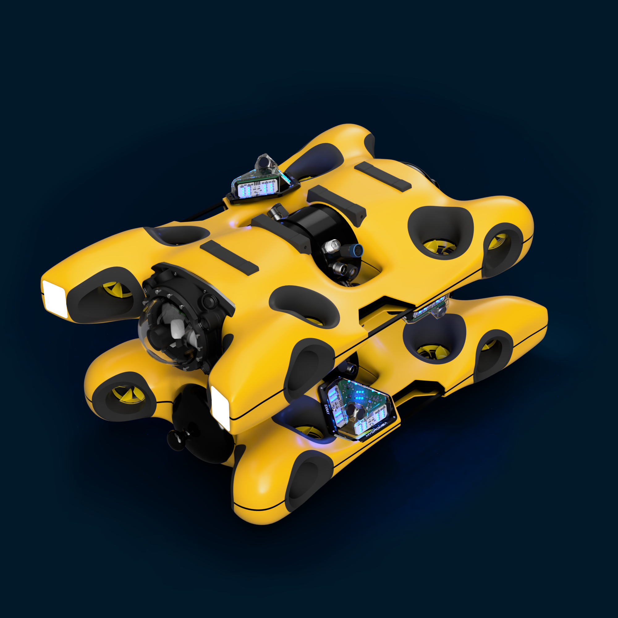 EXRAY wireless inspection ROV - Geo-matching